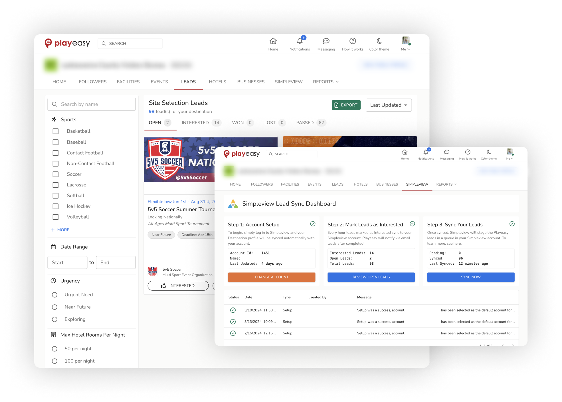 Simpleview Partnership | Playeasy